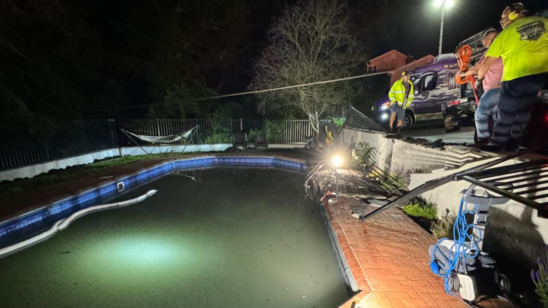 Truck was removed from pool in Brookfield Friday | fox61.com