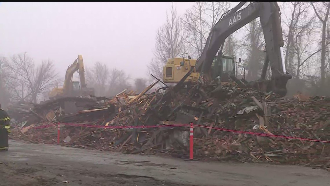 Clean-up after massive fire engulfed old CT mill building | fox61.com