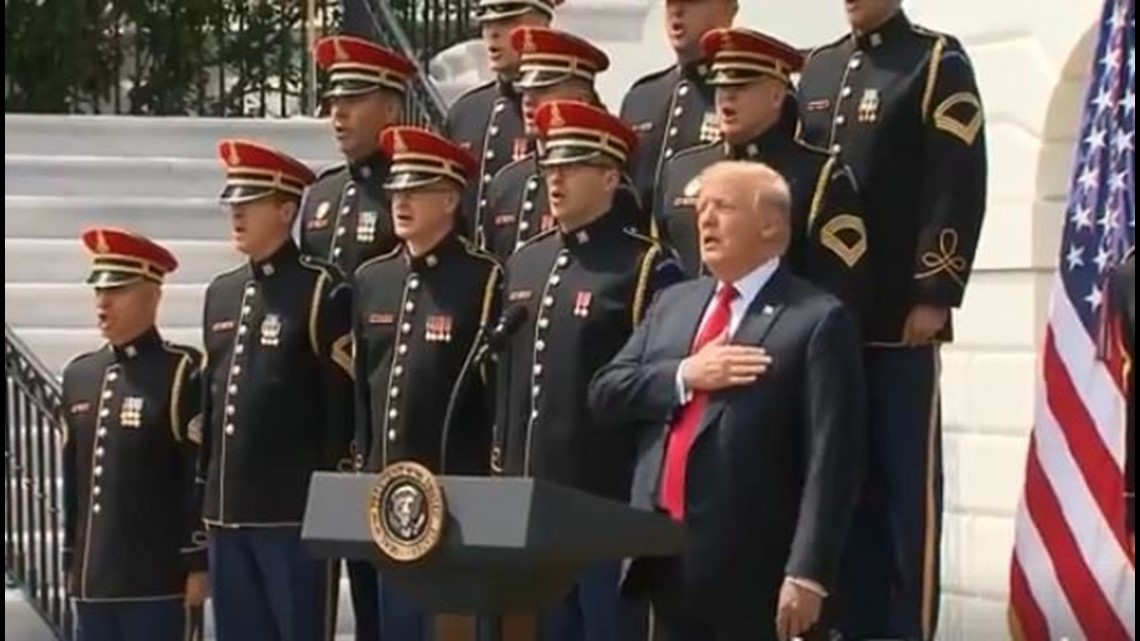 President Trump holds ‘Celebration of America’ event after withdrawing ...
