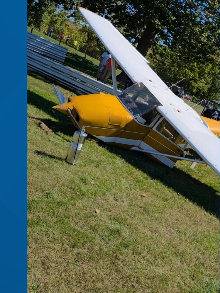 Small plane crash lands at Connecticut's Lime Rock Park racetrack ...