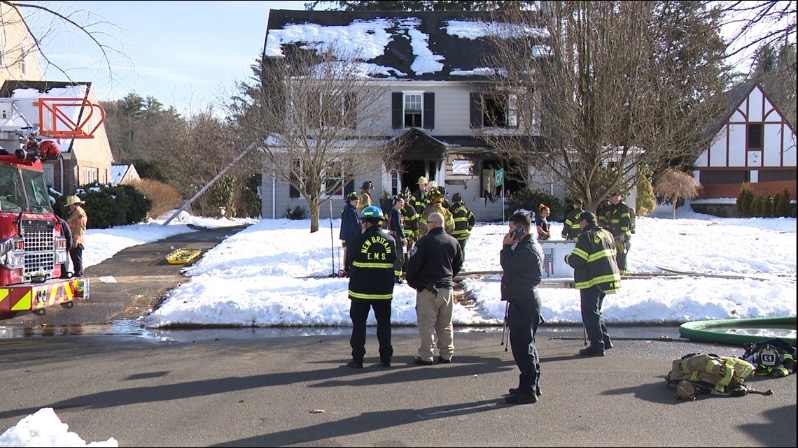 Person rescued by ladder during New Britain house fire | fox61.com