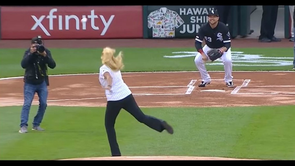 This might be the worst ceremonial first pitch ever | fox61.com