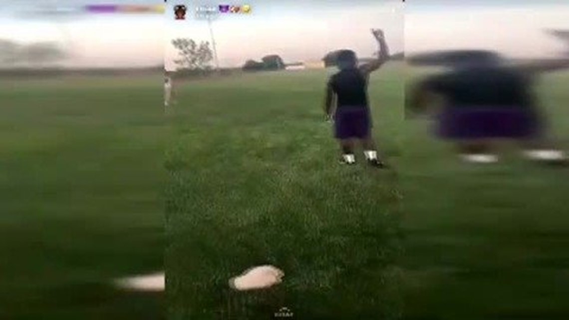 Video shows man punting cat on football field | fox61.com