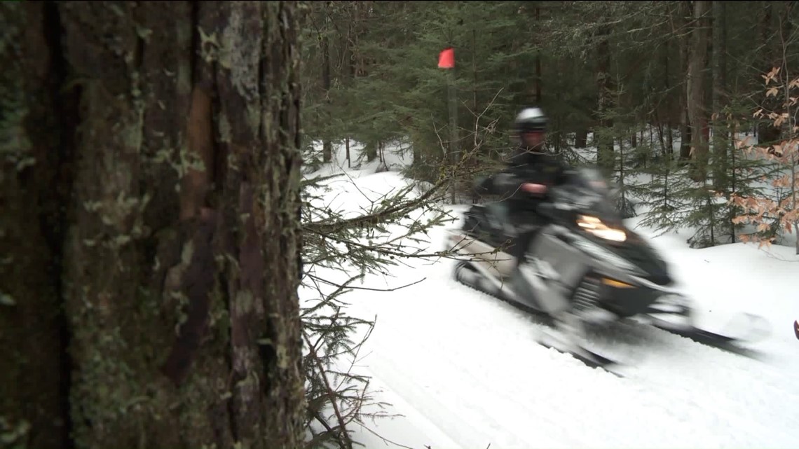 Speed and scenery atop a snowmobile in Vermont | fox61.com