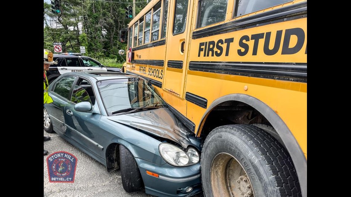 Students, drivers escape injury when car collides with Bethel school ...