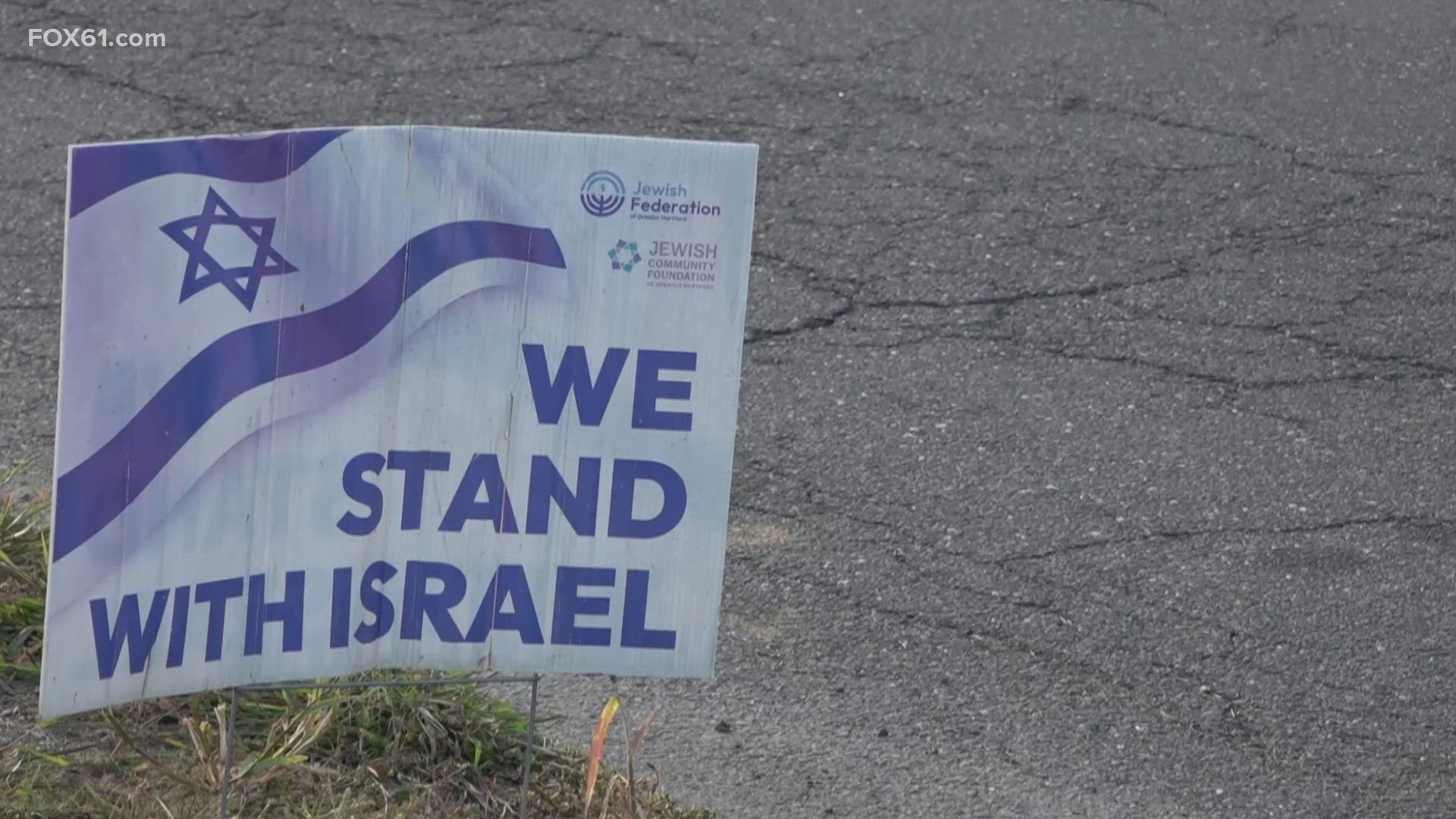 'We Stand with Israel' signs removed from drain after vandalism in West ...