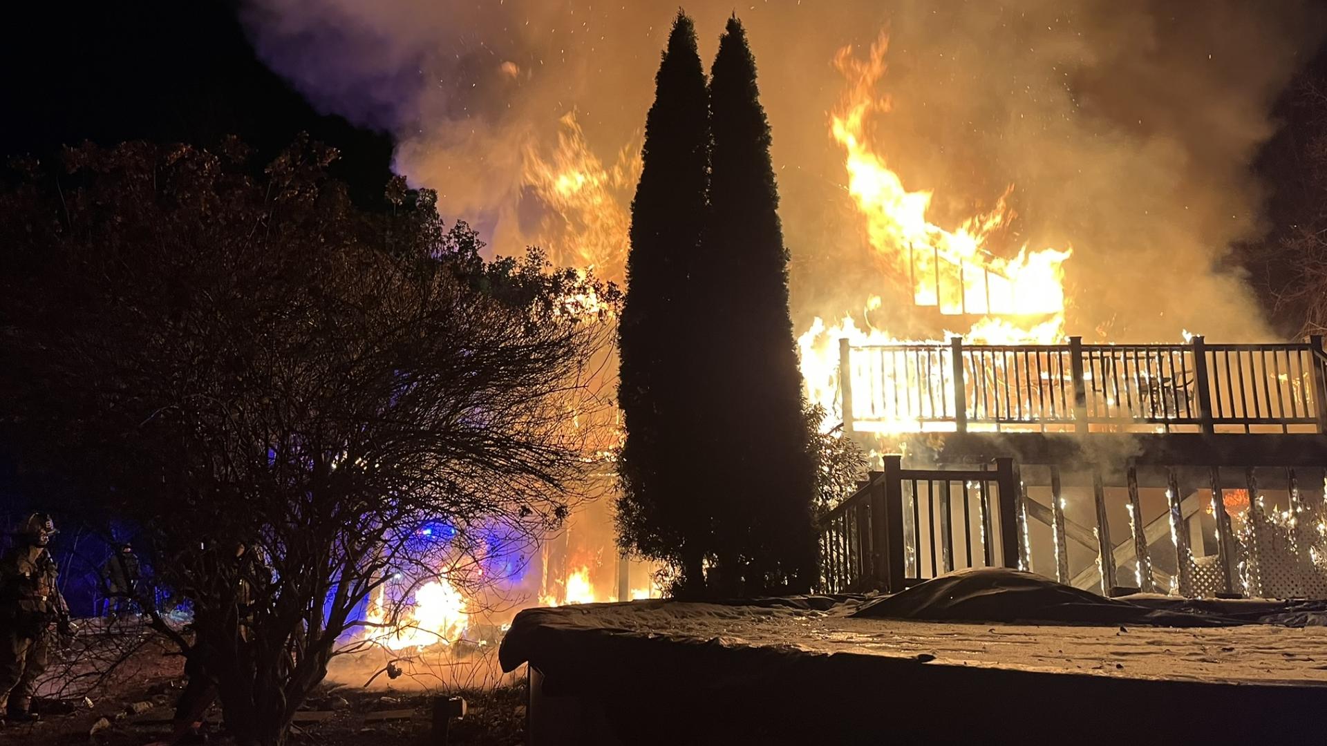 Home engulfed in fire in Beacon Falls | fox61.com