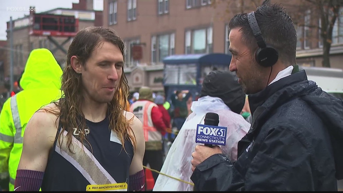 Post race interview with Men's Division winner Andrew Colley | fox61.com