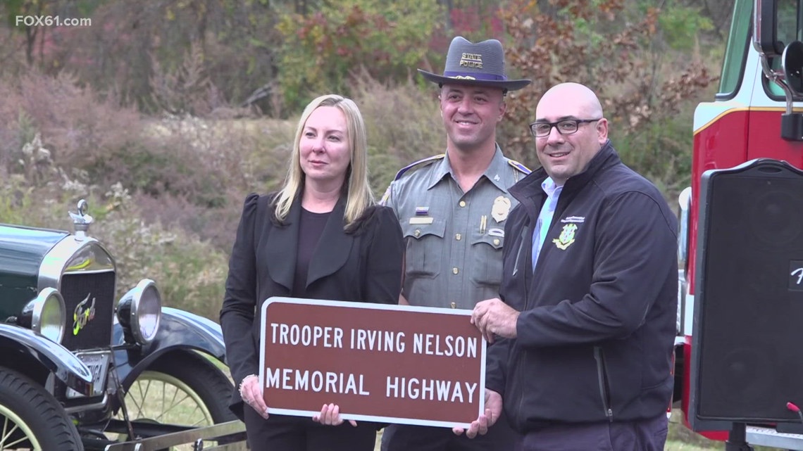 Road dedicated to a Connecticut state trooper who was shot and killed ...