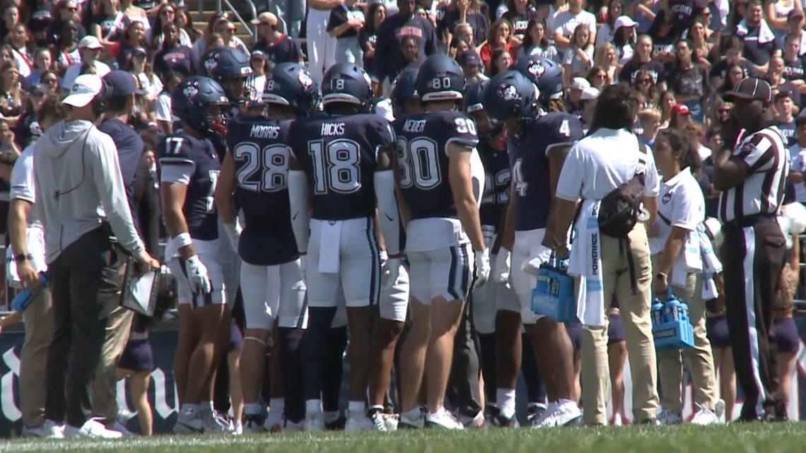 Led by Edwards, UConn football bounces back vs. Ball State, 31-25 ...