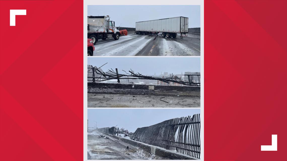 Groton-tractor-trailer crash shuts down Gold Star Bridge | fox61.com