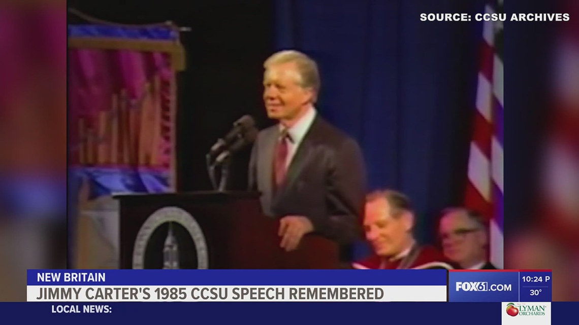 Video of President Jimmy Carter brought out of the CCSU archives ...