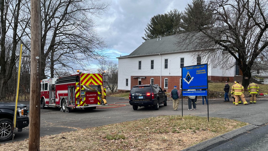 Fire at historic Ellington building being investigated as arson | fox61.com