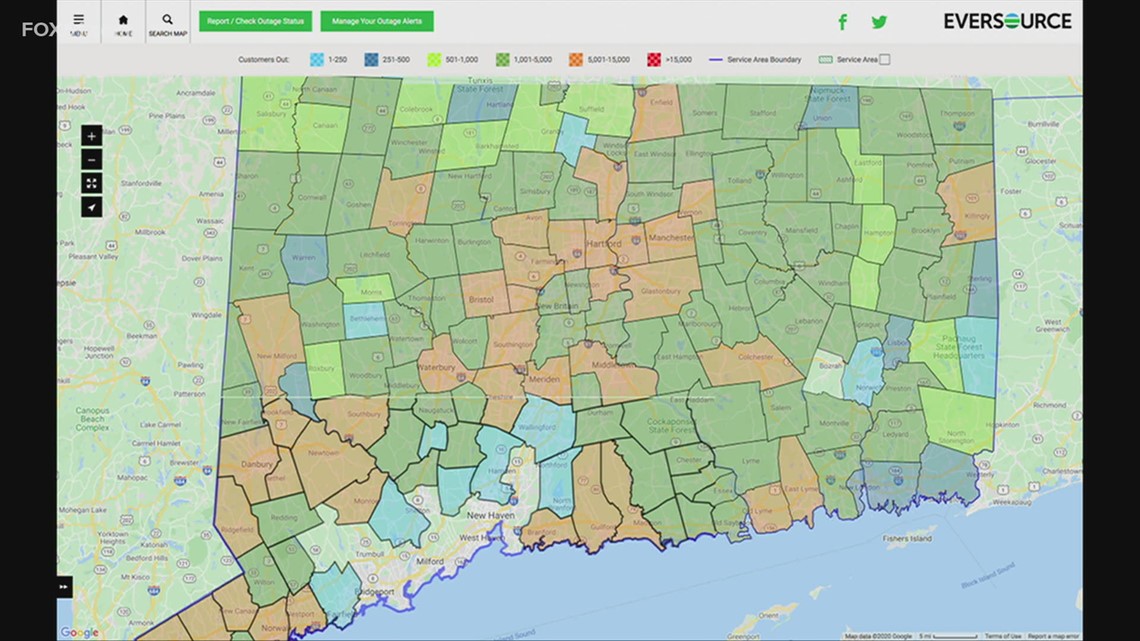 Eversource reports over 500,000 outages, says reporting system issues ...