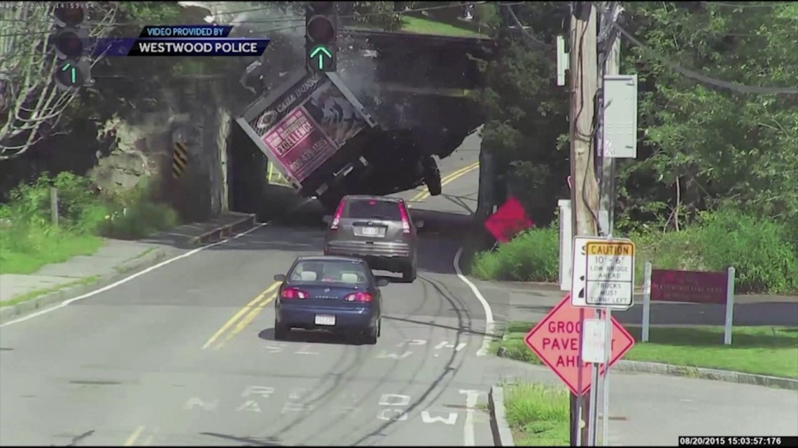 Caught on camera: Another crash at site of plagued Massachusetts bridge ...