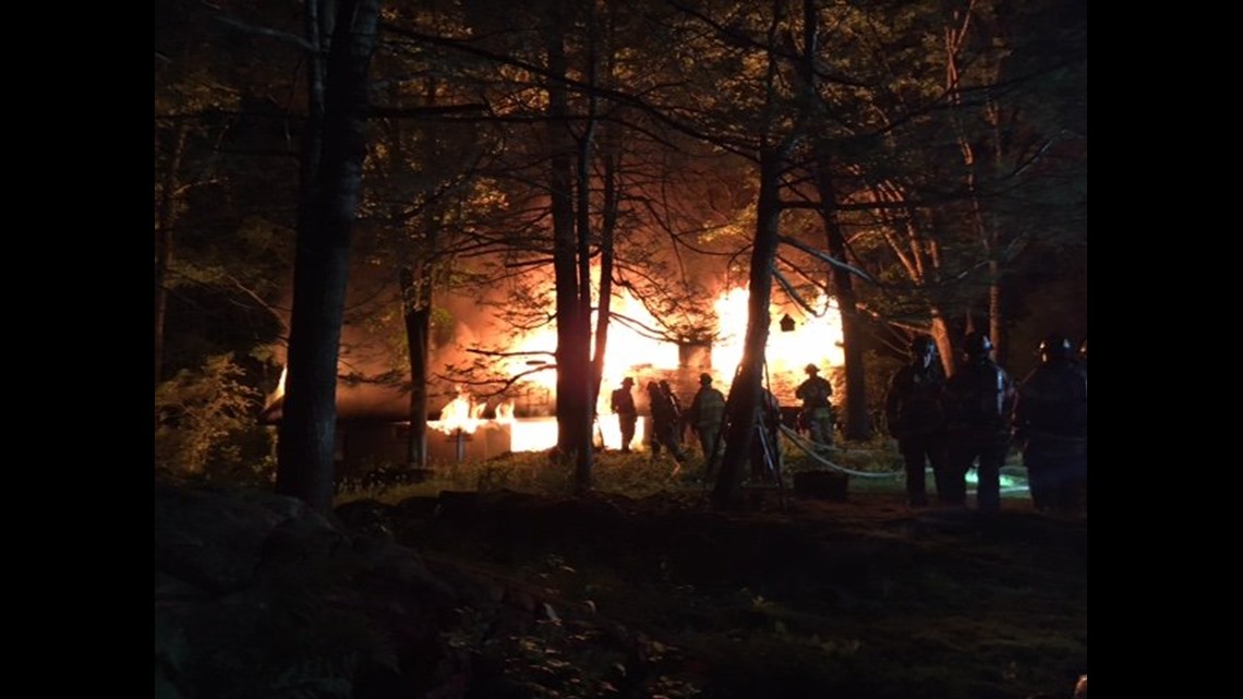 Bridgewater home destroyed by fire Tuesday night, occupants rescued ...