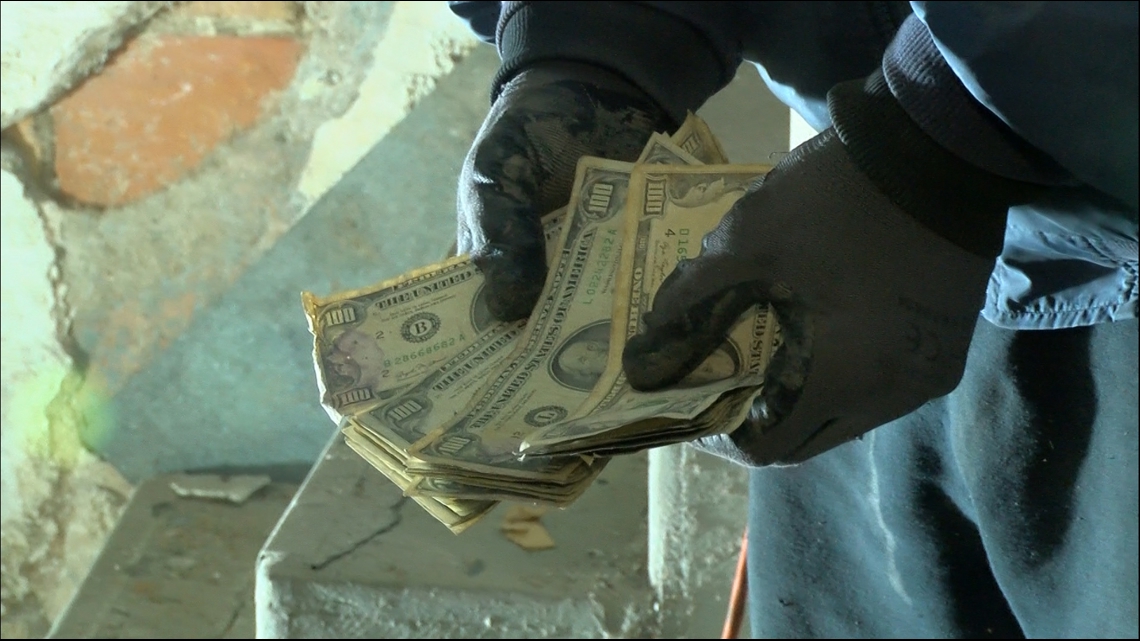 Toledo man finds $10,000 cash buried under basement | wthr.com