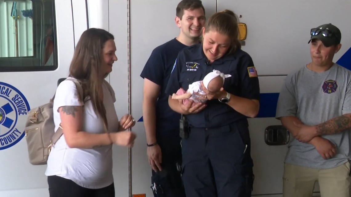 EMS team delivers baby at Spangler Candy Company's parking lot | 10tv.com