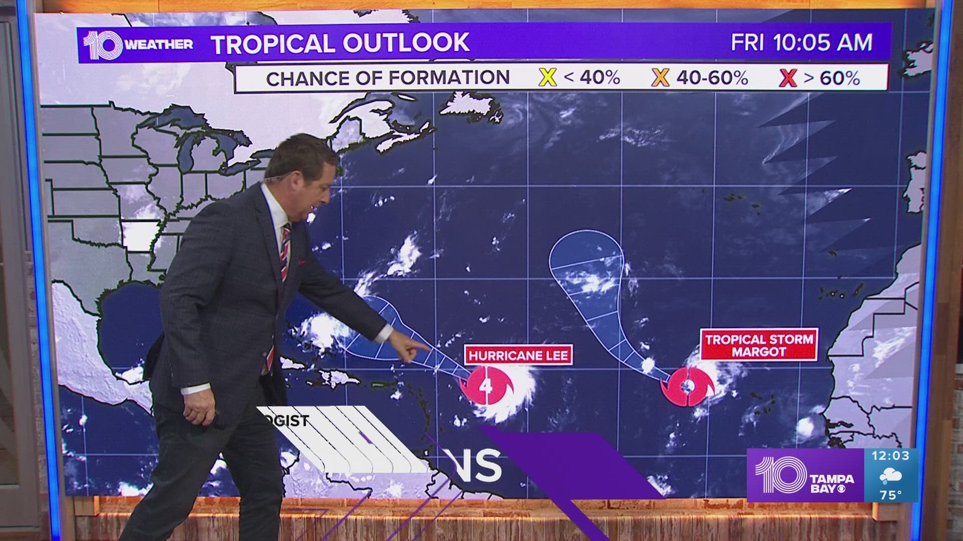 Tropical Storm Lee nears hurricane strength in the Atlantic | wthr.com