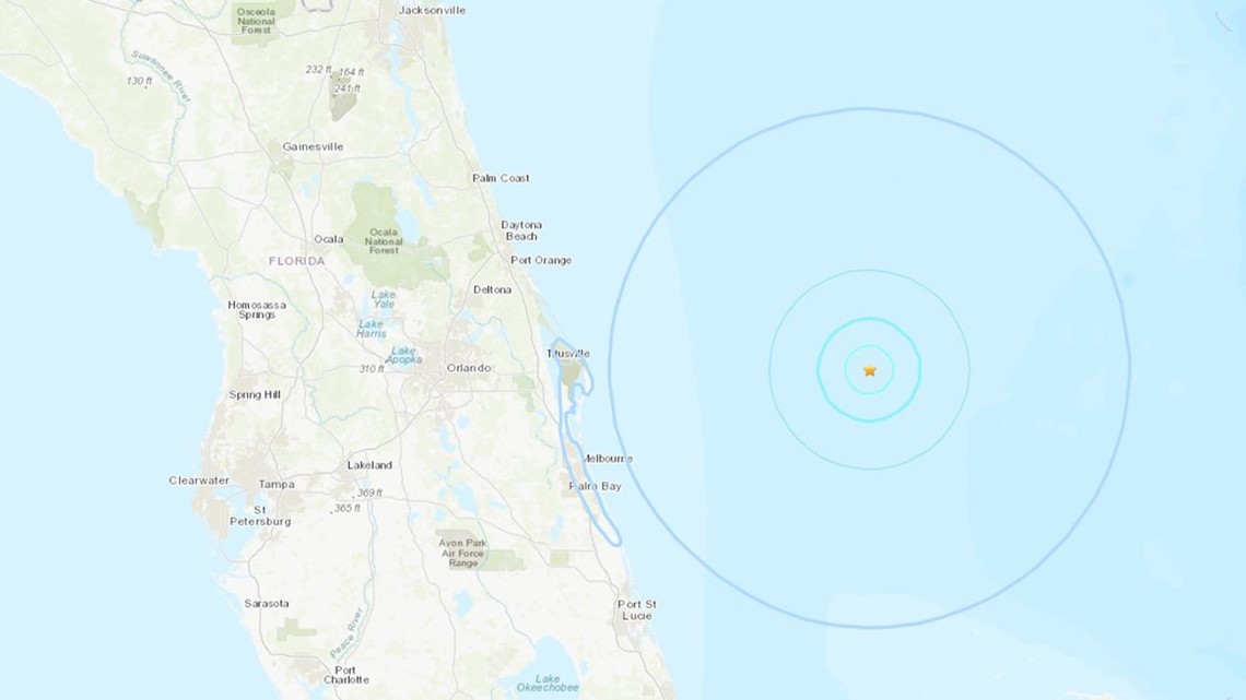 Florida earthquake: Magnitude 4 quake recorded off east coast | wqad.com