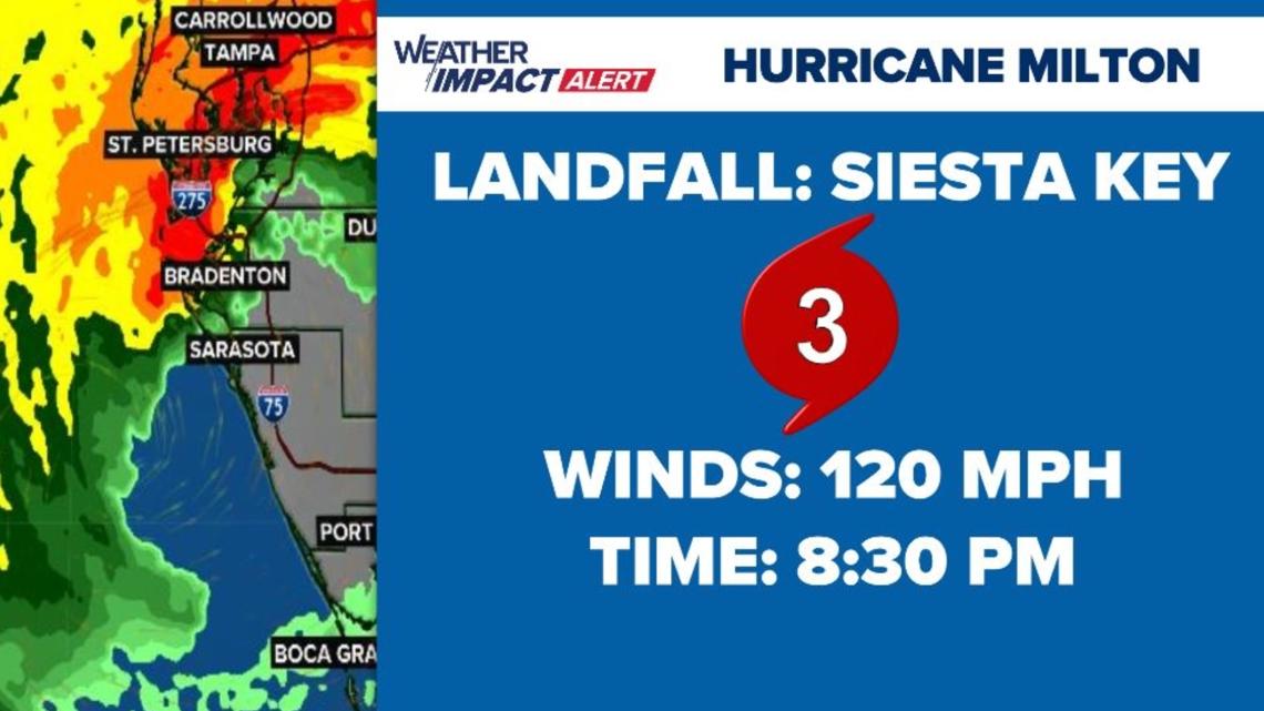 Tracking Milton: Hurricane makes landfall in Tampa Bay area | wqad.com