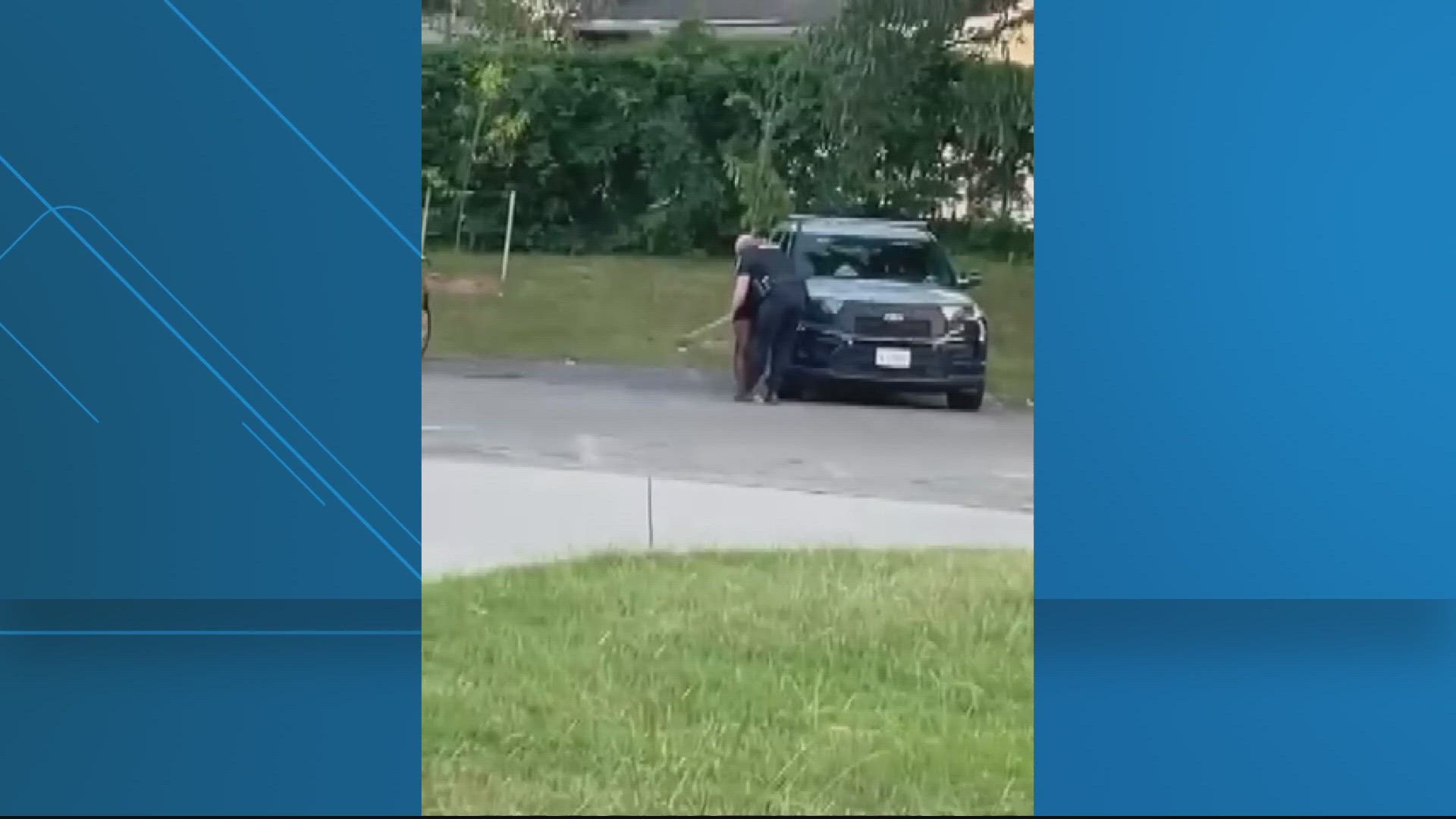 Viral video shows cop getting into backseat of car with woman | fox43.com