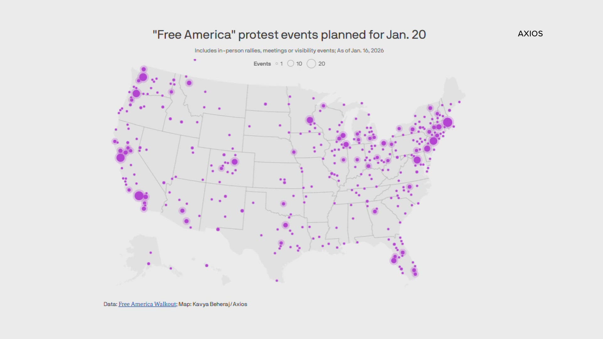 Over 1,000 'Free America' walkouts are happening on Tuesday. Here's who ...