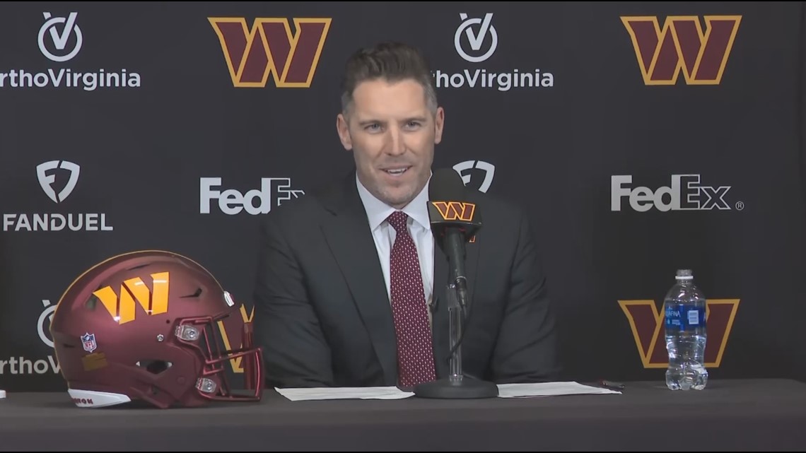 Commanders new GM Adam Peters addresses head coach search | fox43.com