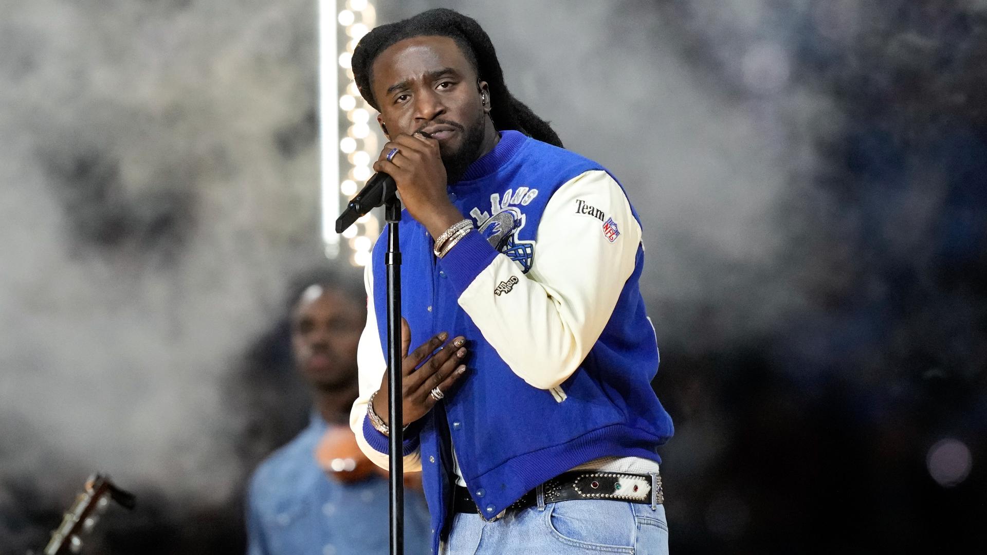 Shaboozey performs "A Bar Song (Tipsy)" at Lions-Bears game | fox43.com
