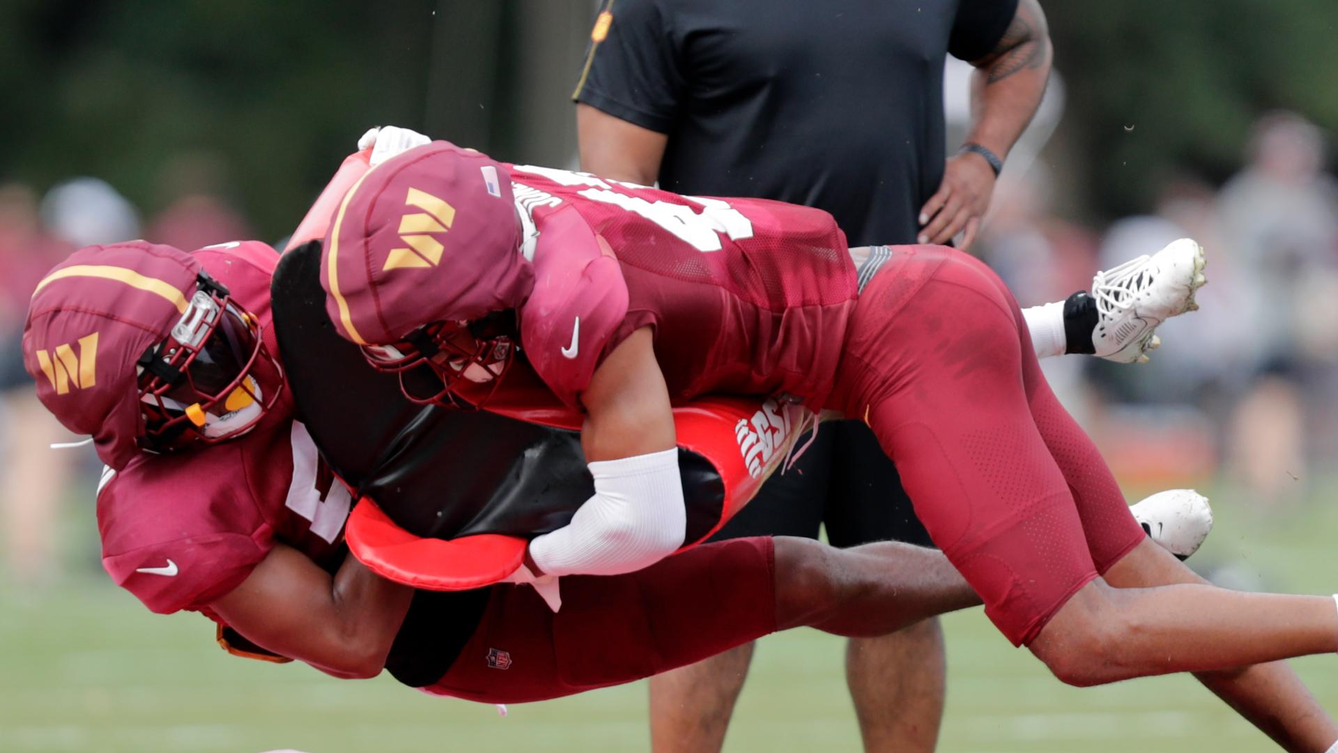 Tress Way blacked out during tackle in Commanders preseason game ...