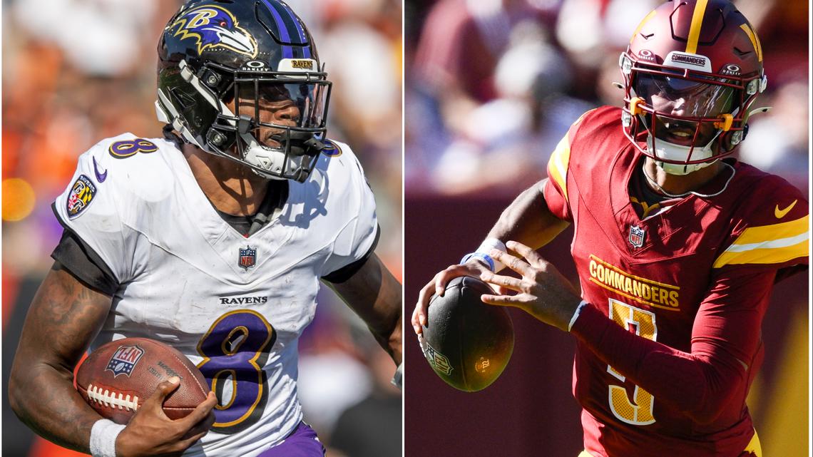 Comparing quarterbacks Jayden Daniels and Lamar Jackson | fox43.com