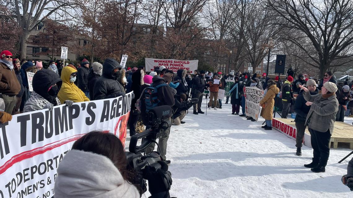 Protesters marching after Trump inauguration | fox43.com