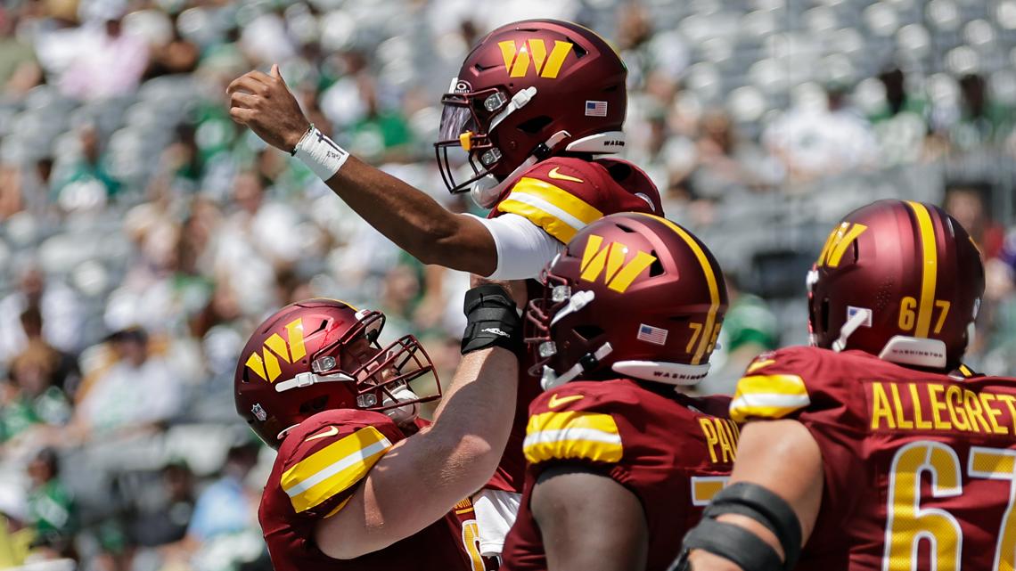 Daniels dazzles in his NFL debut; Commanders fall to Jets | fox43.com