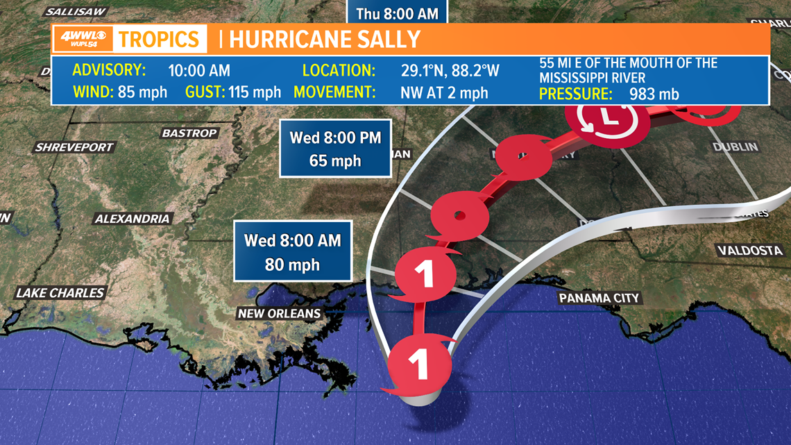 Tracking Hurricane Sally: Latest forecast track and updates | fox61.com