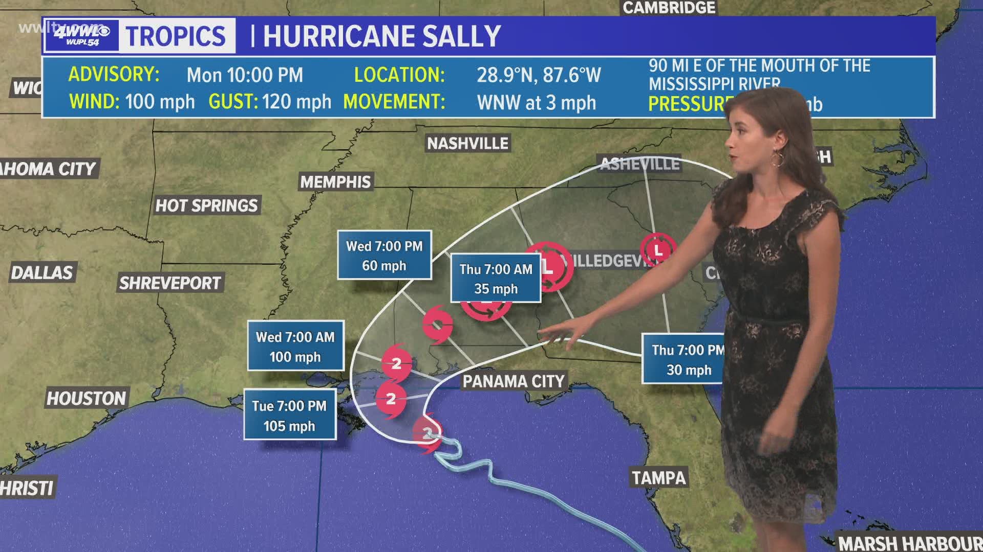Tracking Tropical Storm Sally: Latest forecast track and updates ...