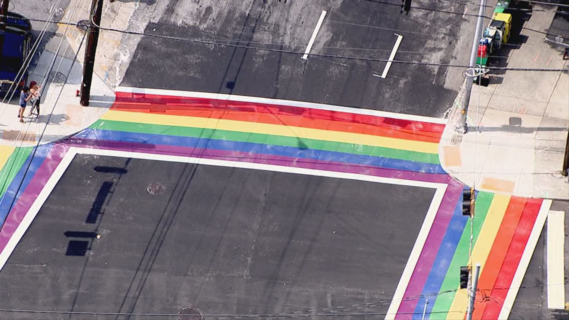 City of Atlanta: Rainbow crosswalks cost about $196K to install | fox61.com