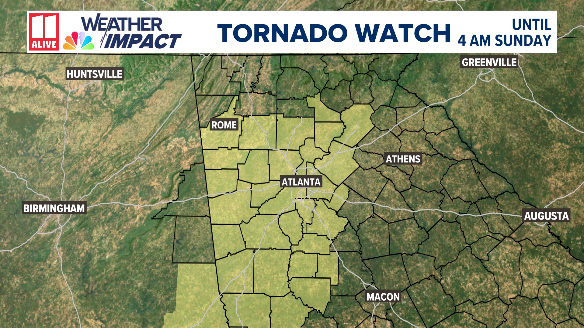 Metro Atlanta north Georgia weather updates Sunday March 16 ...