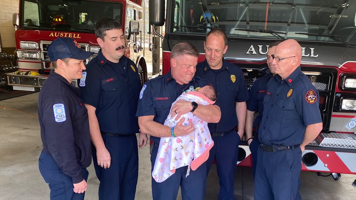 Georgia firefighter helps deliver granddaughter at fire station | wthr.com