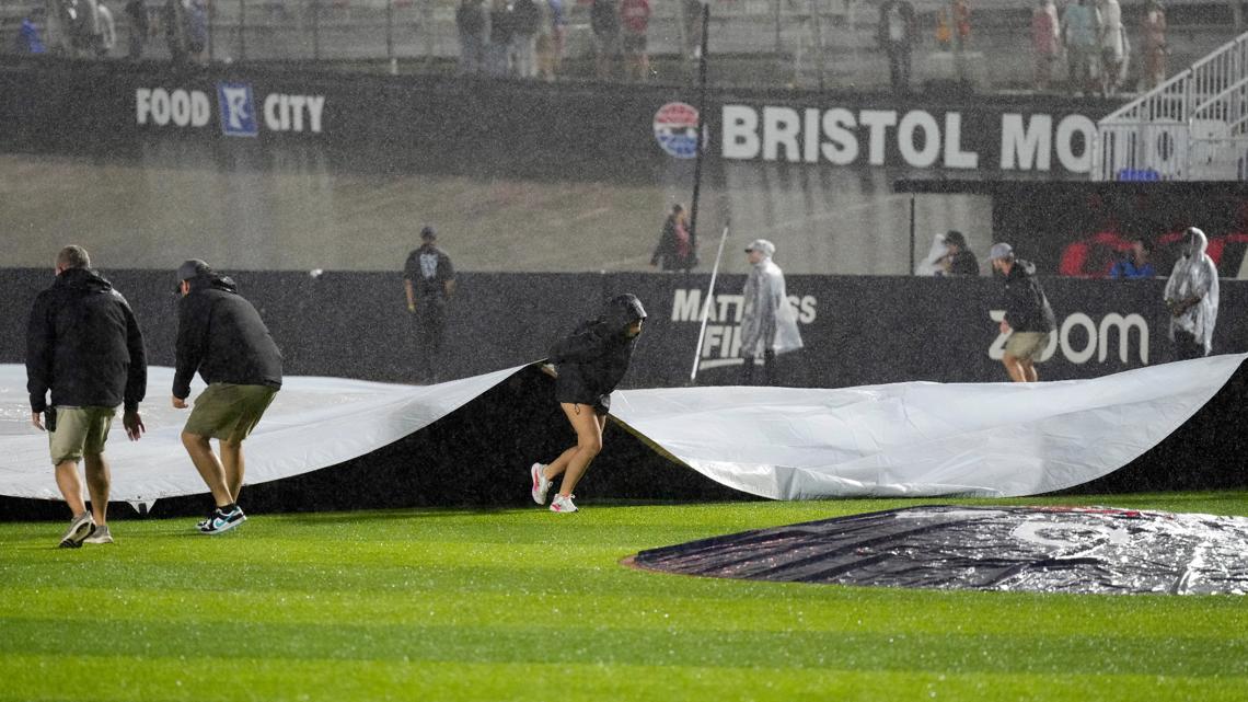 Braves, Reds game rain delay at Bristol Motor Speedway | rocketcitynow.com