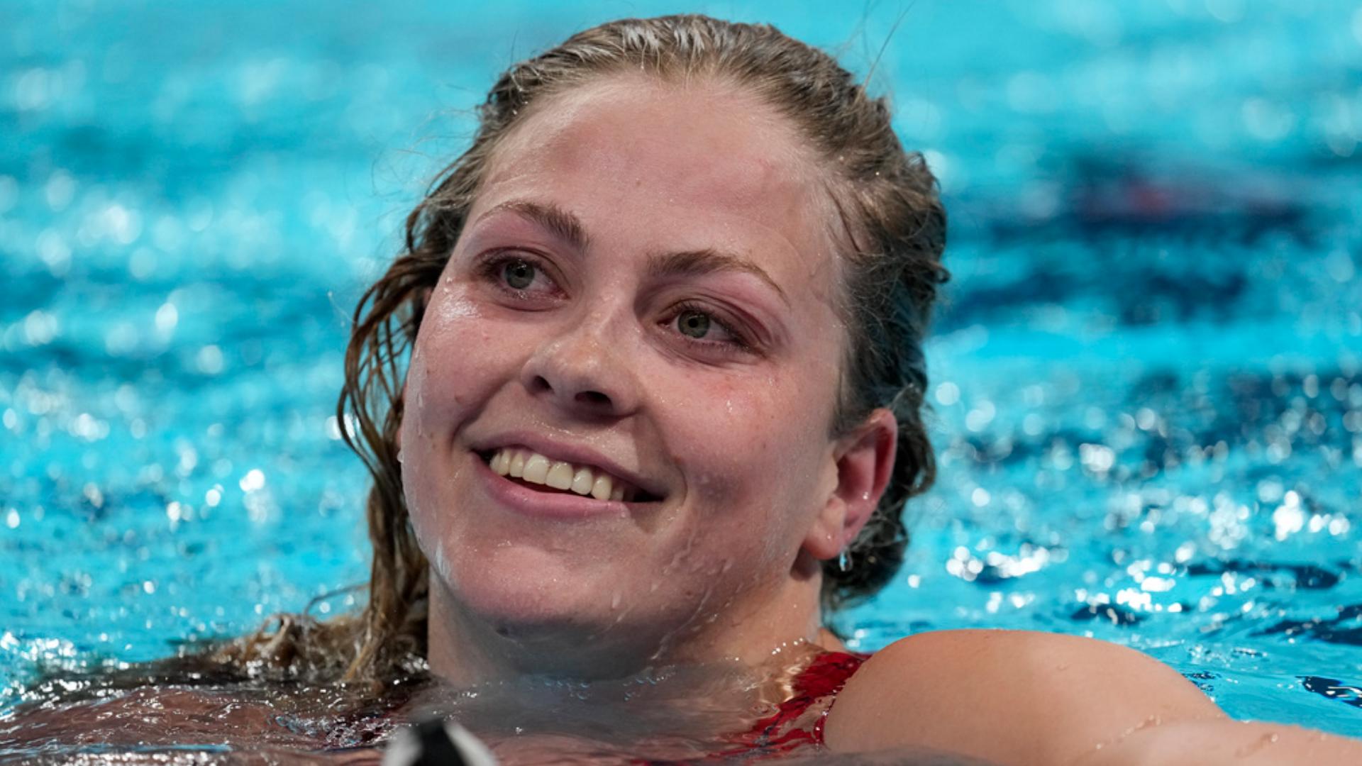 Swimmer Katharine Berkoff wins medal 32 years after father | 10tv.com