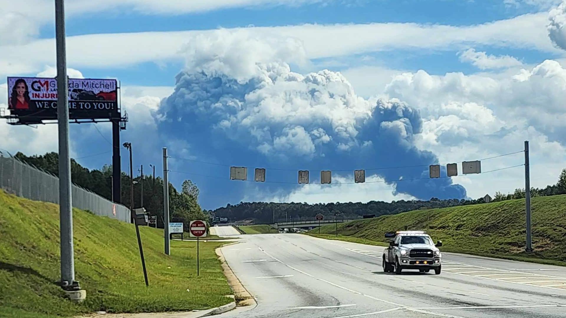 Conyers BioLab chemical fire evacuation zone in place | Updates | fox61.com