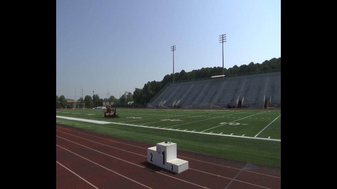 Milton Frank Stadium ready for kickoff with new turf, bag policy ...