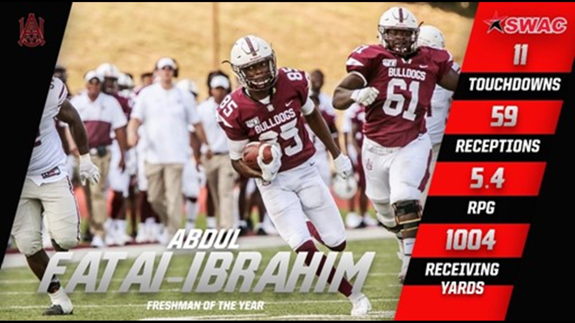 SWAC releases 2019 All-SWAC Football Honors; 10 Alabama A&M players ...
