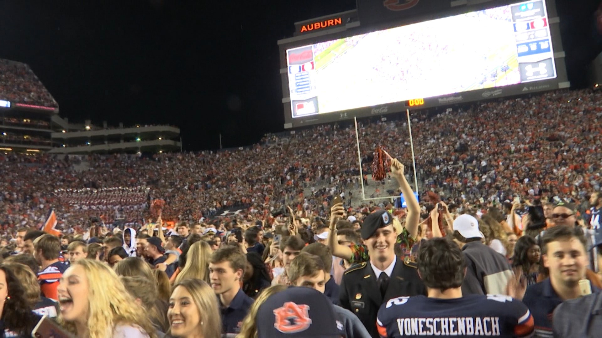 SEC fines Auburn $250,000 after fans rush field vs Alabama ...