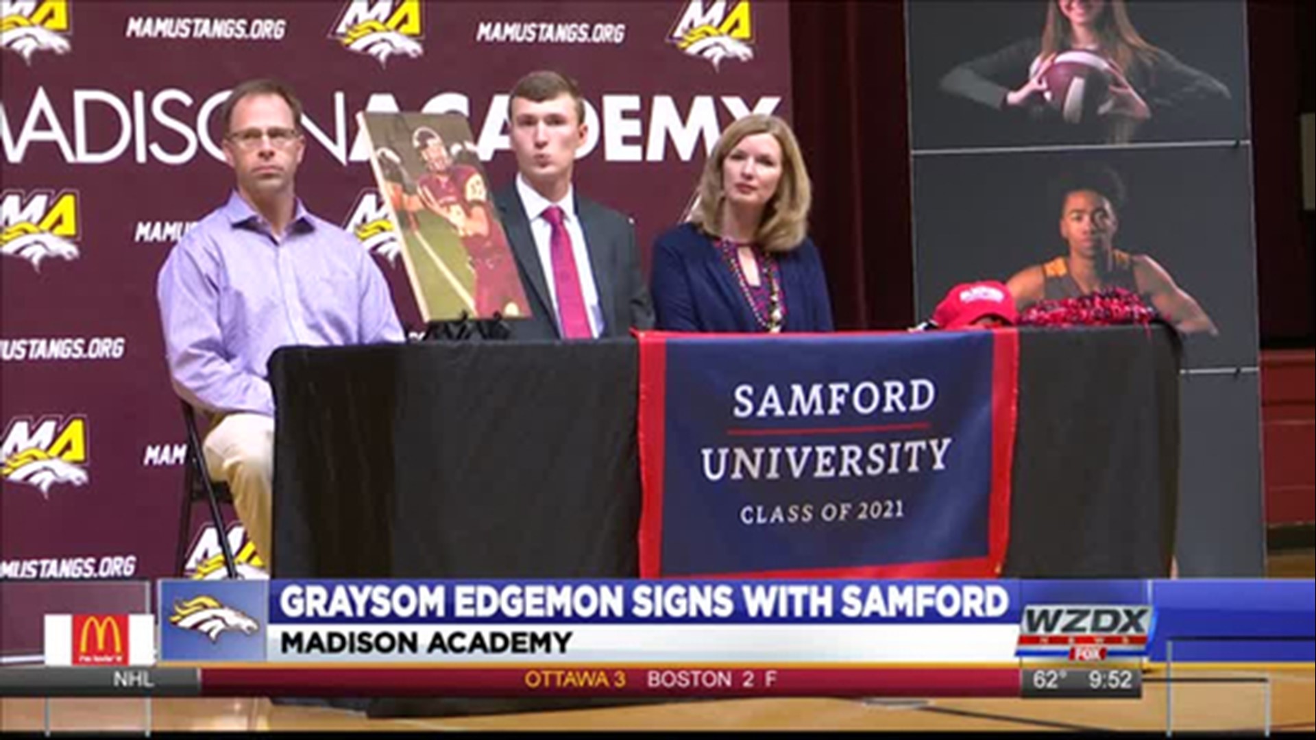 Grayson Edgemon signs with Samford University | rocketcitynow.com