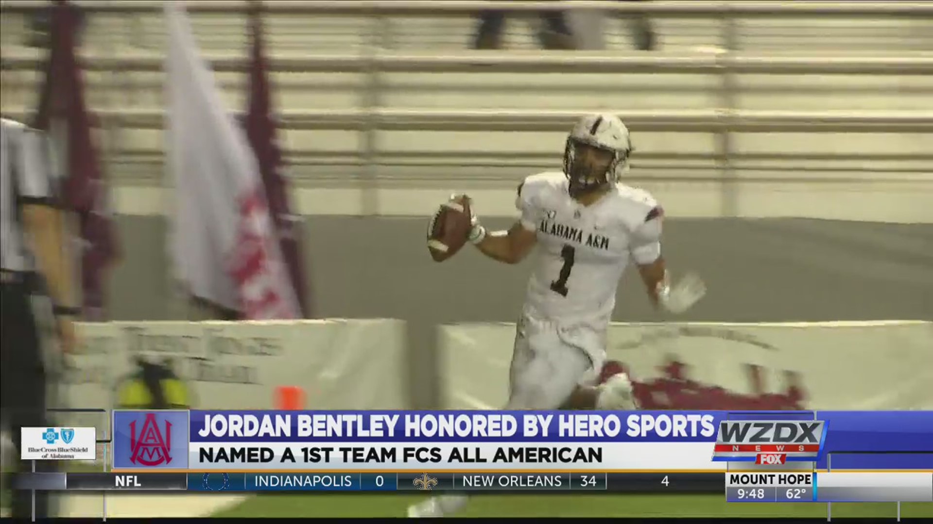 Jordan Bentley named an FCS All-American by HERO Sports | rocketcitynow.com