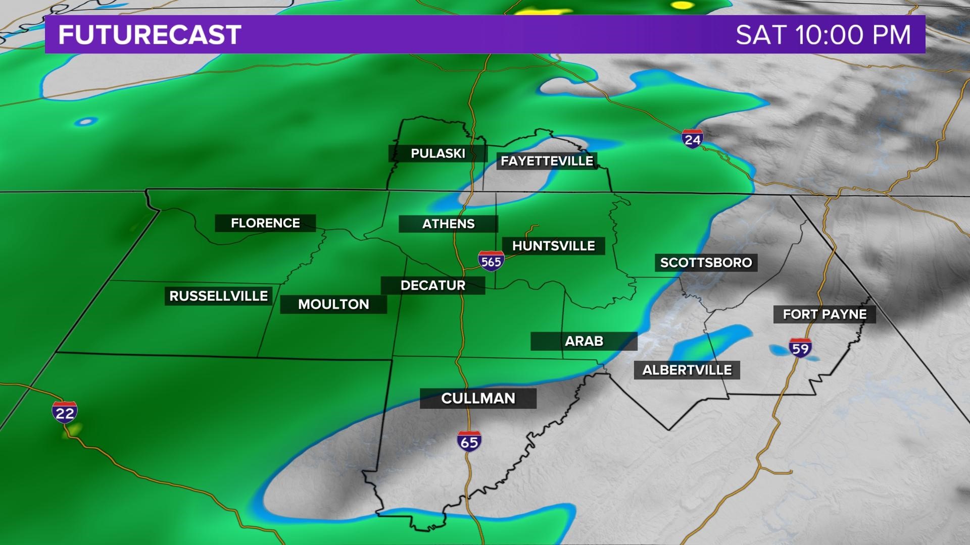Weekend Rain, Warmer Air, Freezing Christmas in the area ...