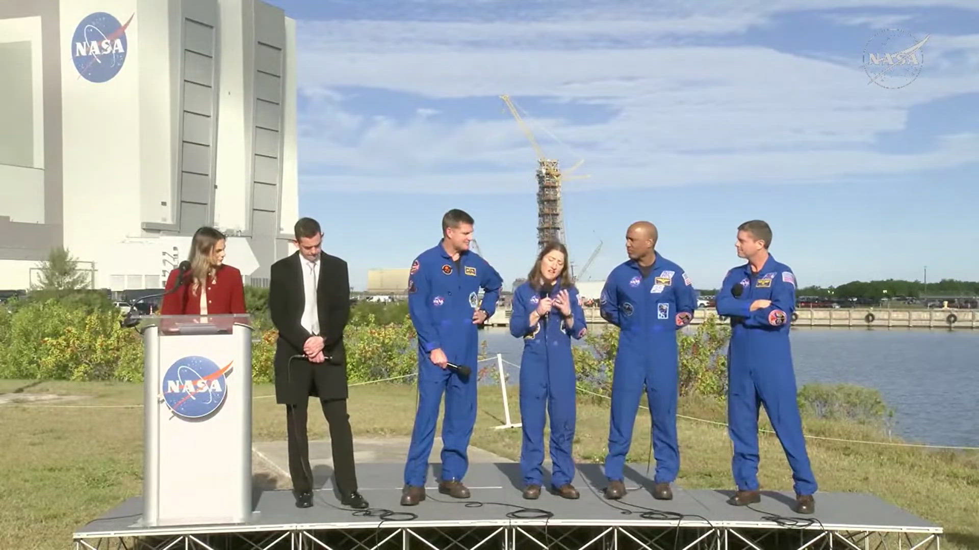 NASA's Artemis II Crew Rollout Media Event: NASA Administrator and ...