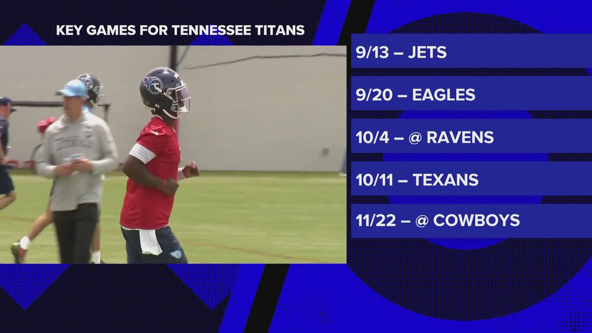 NFL releases 2026 game schedule; Tennessee Titans start at home ...