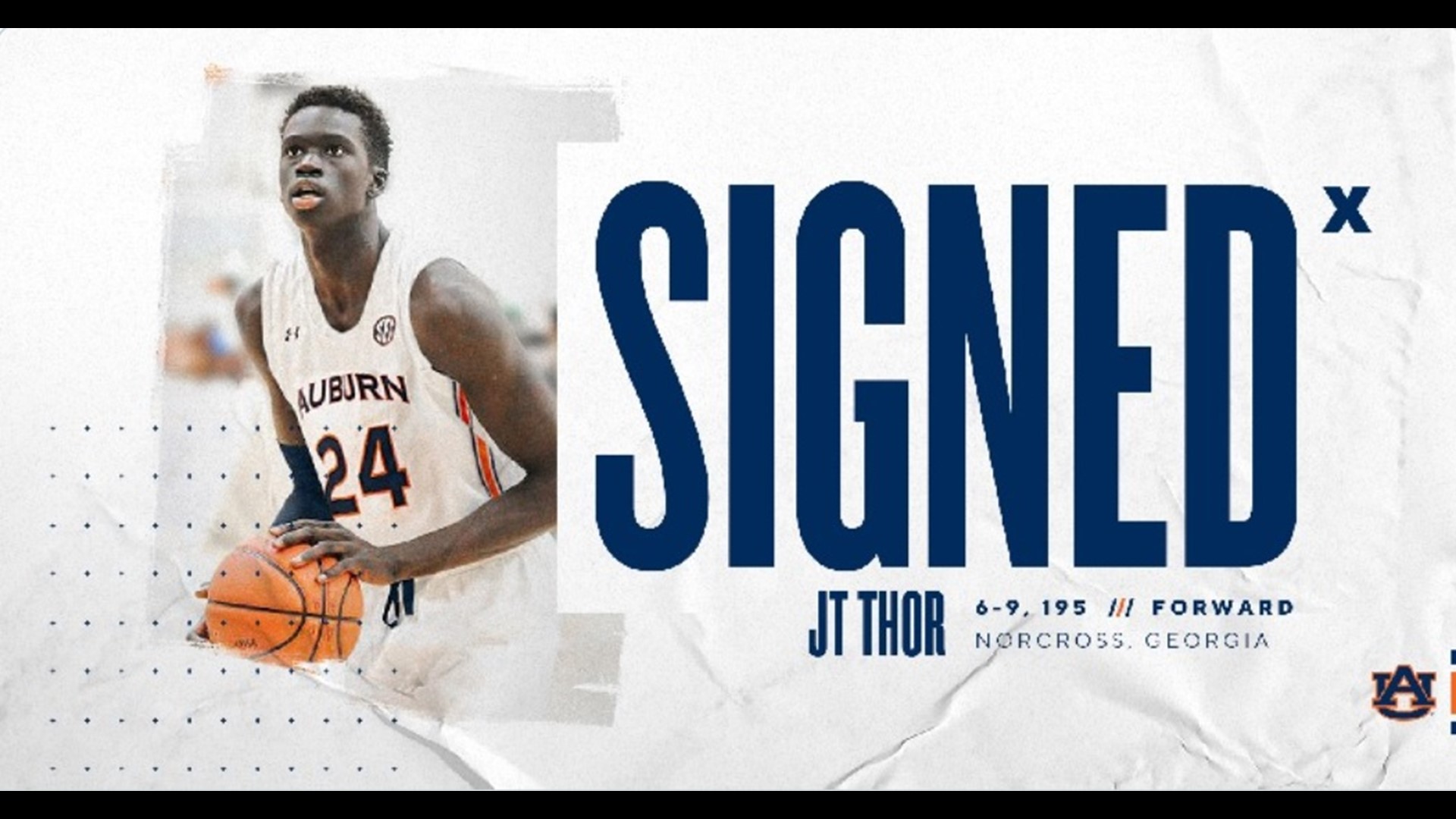 All-American candidate JT Thor officially signed with Auburn ...